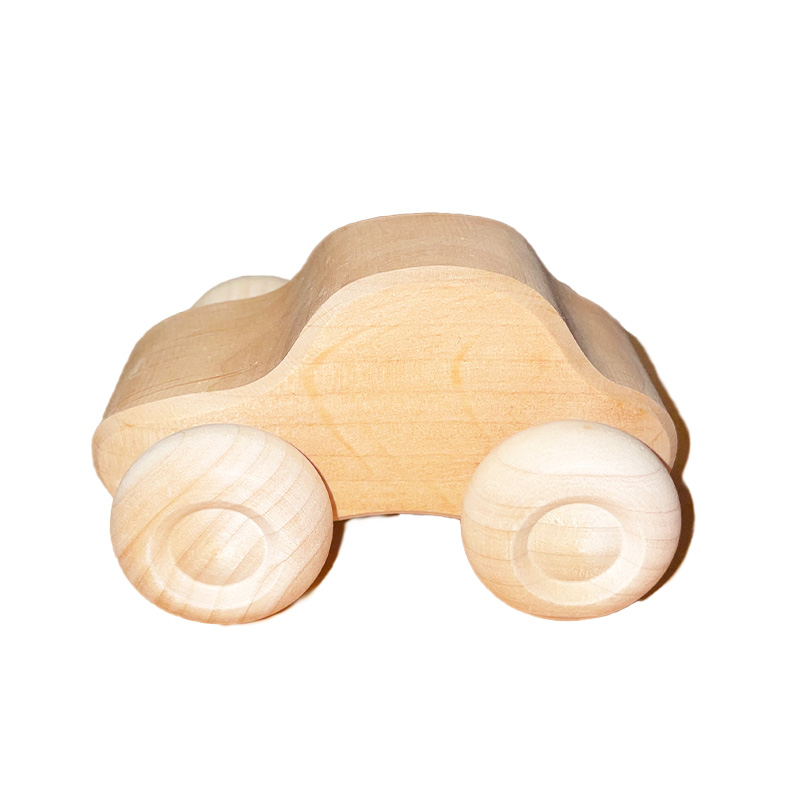 Macchinina 500 in legno naturale - Grimm's - IlSoleaPicchio.it